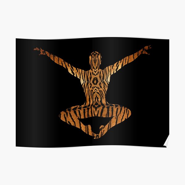 "CONTEMPORARY BALLET - TIGER TEXTURE - MALE DANCER SILHOUETTE" Poster ...
