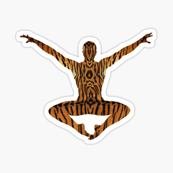 "CONTEMPORARY BALLET - TIGER TEXTURE - MALE DANCER SILHOUETTE" Sticker ...
