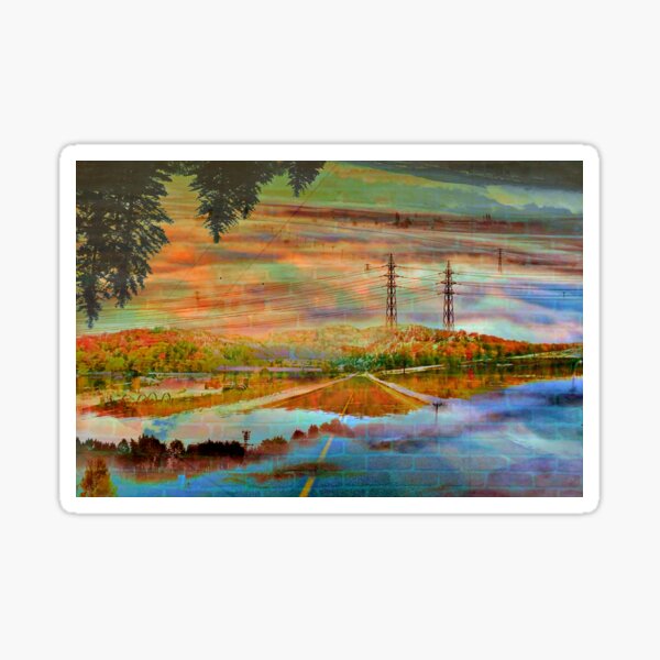 "Western Flood" Sticker for Sale by Alexdodier | Redbubble