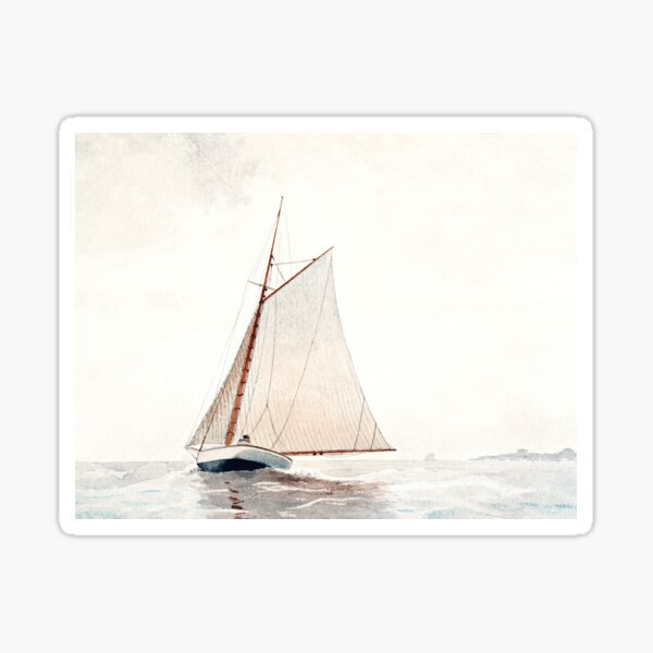 "Sailing off Gloucester" Sticker for Sale by rimmatv | Redbubble