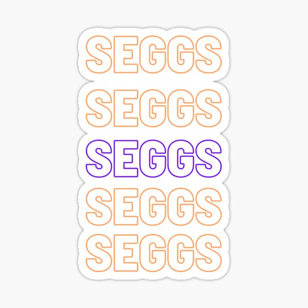 "Seggs design" Sticker for Sale by LukjanovArt | Redbubble