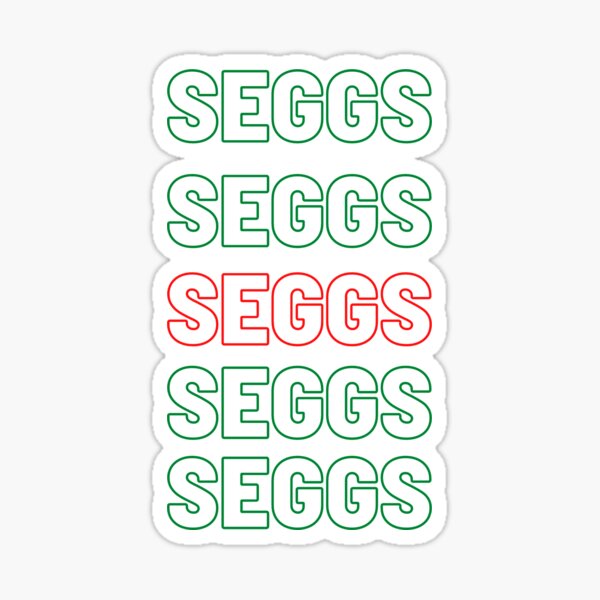 "Seggs design" Sticker for Sale by LukjanovArt | Redbubble