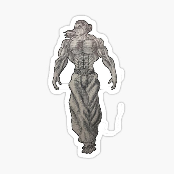 "Baki Character" Sticker for Sale by NAGLOD | Redbubble
