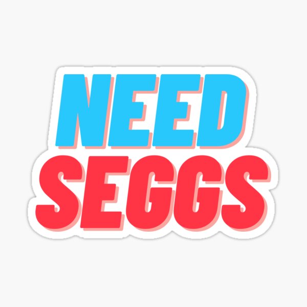 "Seggs design" Sticker for Sale by LukjanovArt | Redbubble