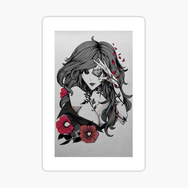 "Fujiko" Sticker for Sale by -silverlights- | Redbubble