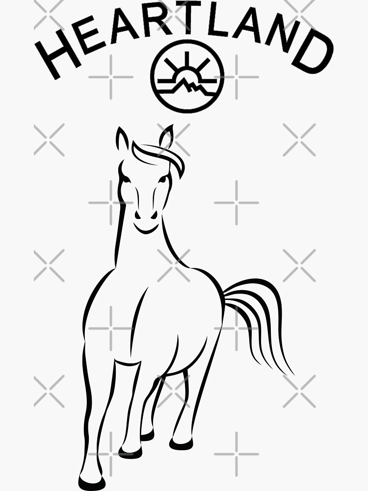 "Heartland, Heartland Horse" Sticker by STARPULL | Redbubble