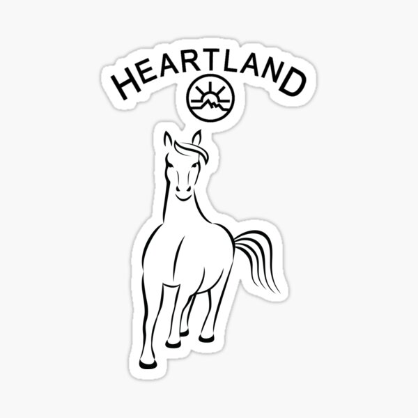 "Heartland, Heartland Horse" Sticker by STARPULL | Redbubble
