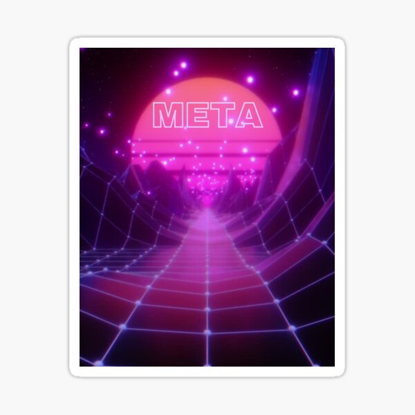 "Meta The Digital landscape" Sticker for Sale by GabyVGalindo | Redbubble