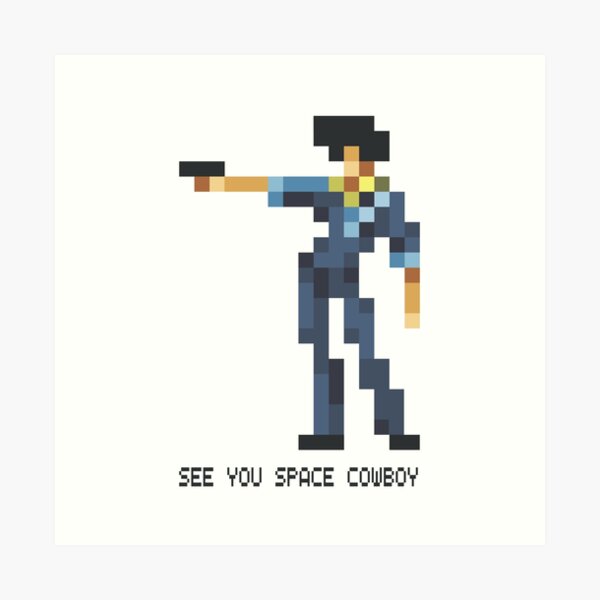 "Cowboy Bebop Space Cowboy 8-bit" Art Print for Sale by GuyBlank ...