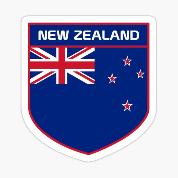 "New Zealand Flag Badge" Sticker by Cestus | Redbubble