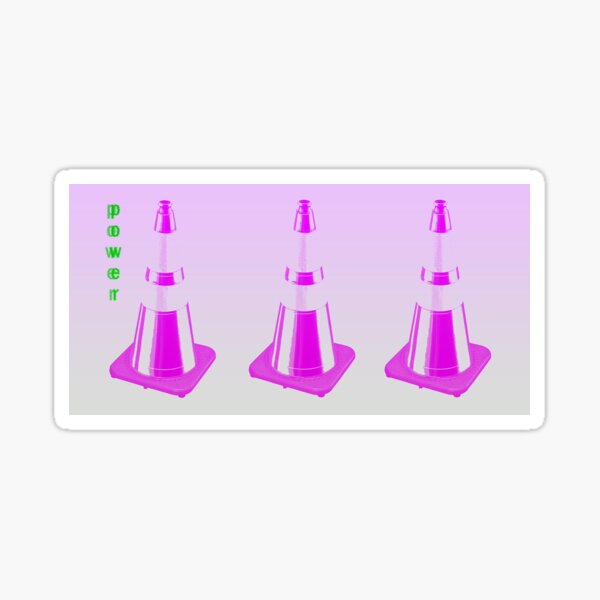 "Power Cones" Sticker by LashingWorld | Redbubble