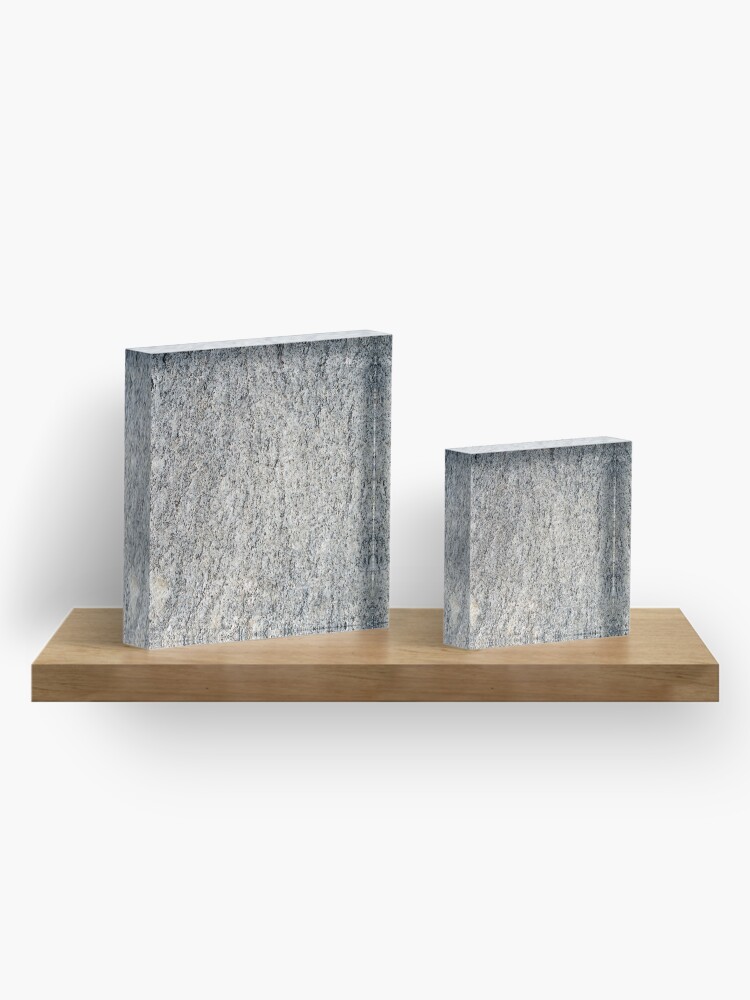 "Flat surface of a gray granite stone" Acrylic Block for Sale by ...