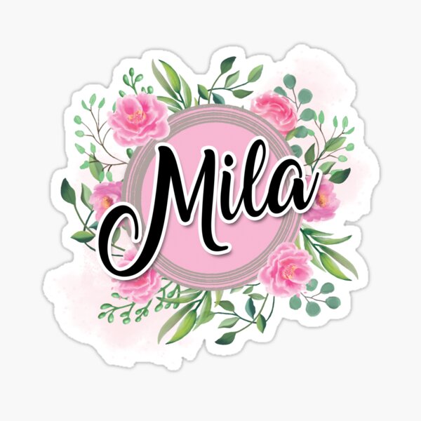 "Mila " Sticker for Sale by badinboow | Redbubble