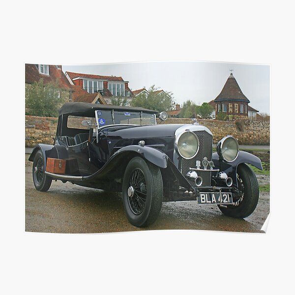 "Classic Car, Bosham, December 2021" Poster by RedHillDigital | Redbubble