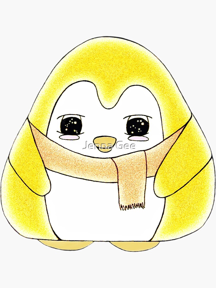 "Lemon Gumdrop Penguin" Sticker for Sale by JennzieGirl | Redbubble