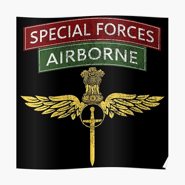 "Garud Commando Force Indian Special Force Emblem 1358" Poster by ...