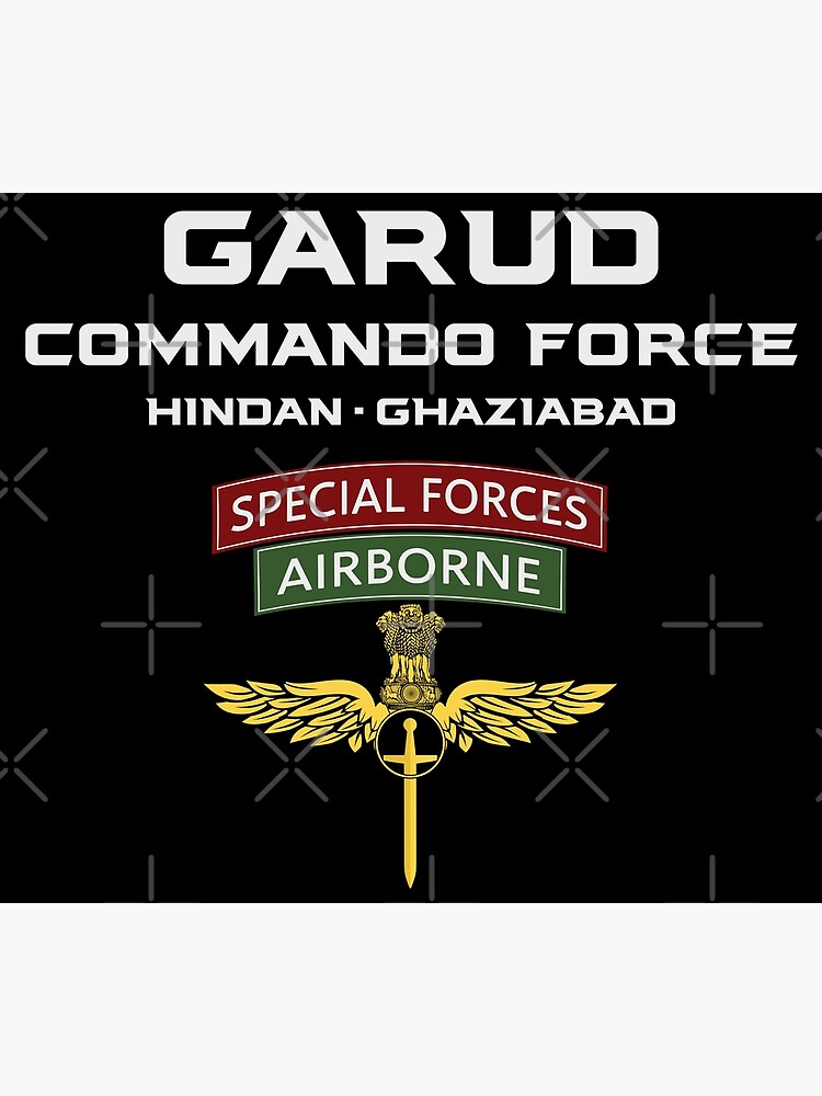 "Garud Commando Force Indian Special Force Emblem 1357" Poster by ...