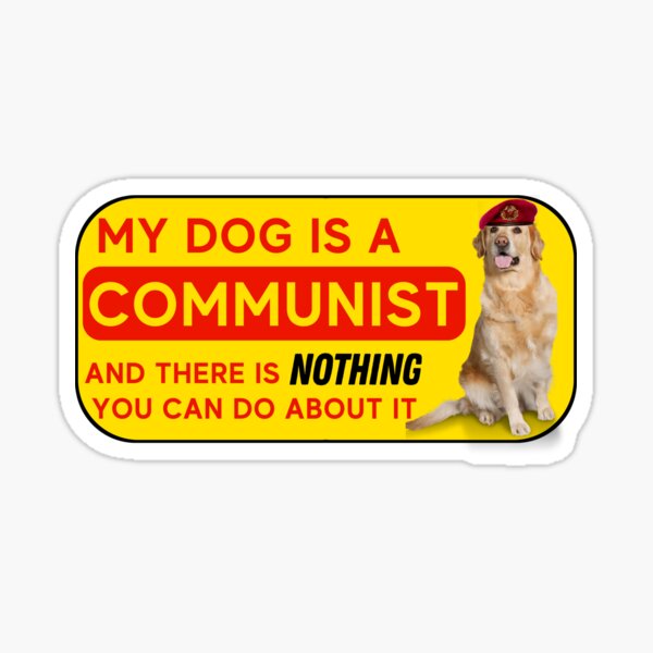 " Funny Communist dog" Sticker for Sale by SkiniB | Redbubble