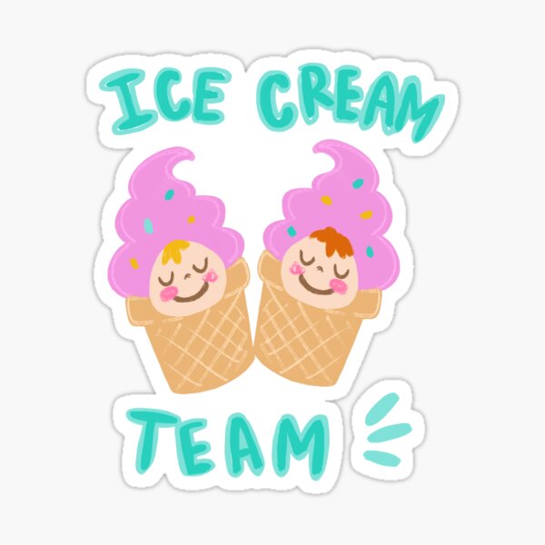 "Ice Cream Team" Sticker by Arroyin | Redbubble