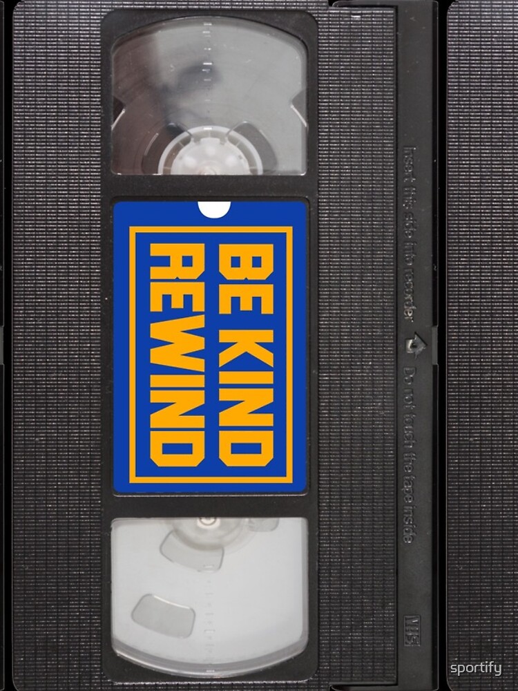 "Blockbuster Video Rental VHS - Be Kind Rewind Stickers" iPhone Case ...