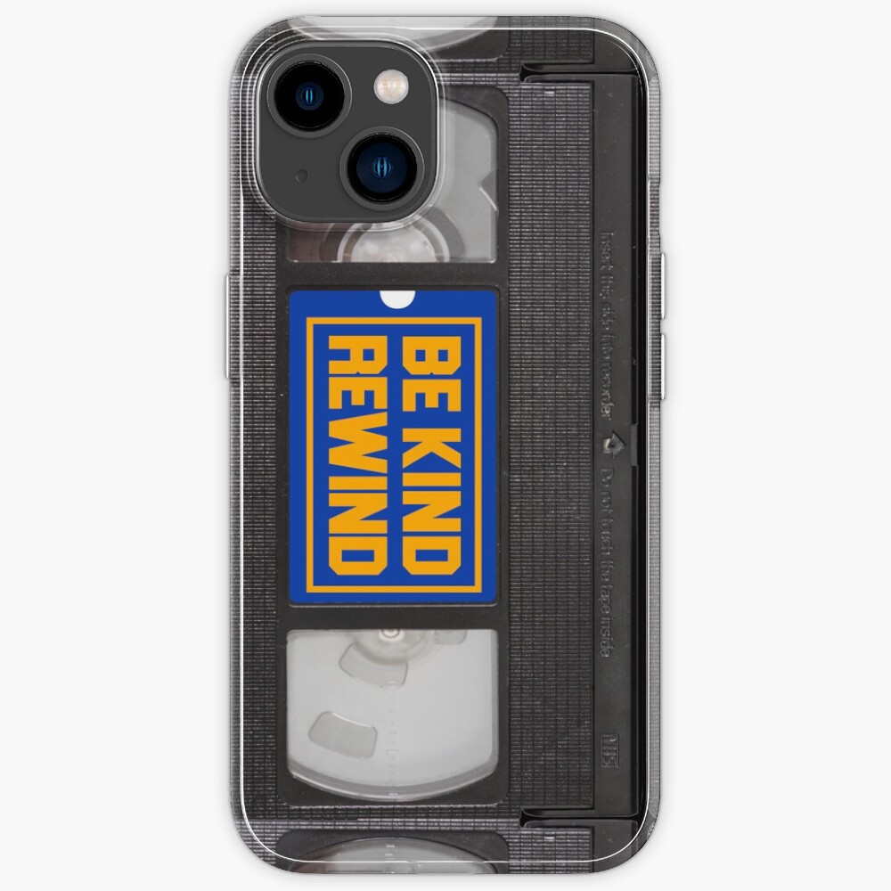 "Blockbuster Video Rental VHS - Be Kind Rewind Stickers" iPhone Case ...