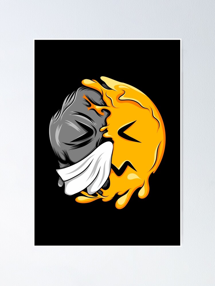 "Sick Zombie Emoji" Poster for Sale by D3monic | Redbubble