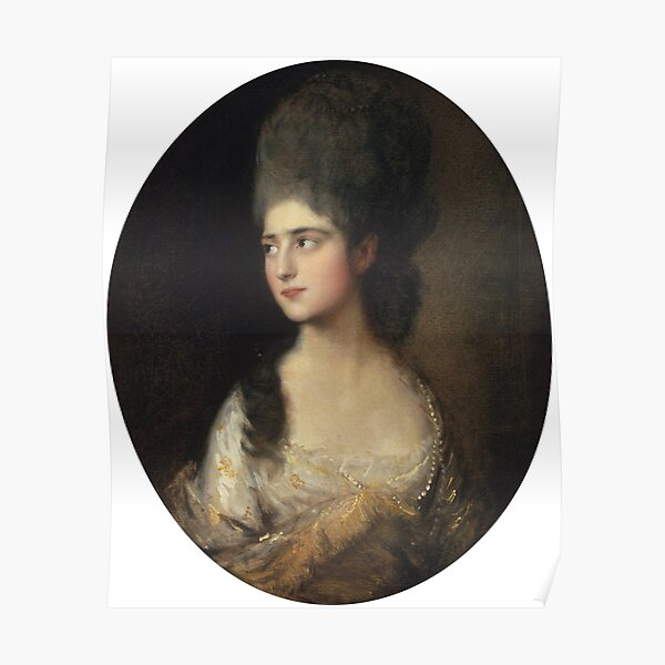 "Miss Elizabeth Linley (1775) - Thomas Gainsborough" Poster for Sale by ...