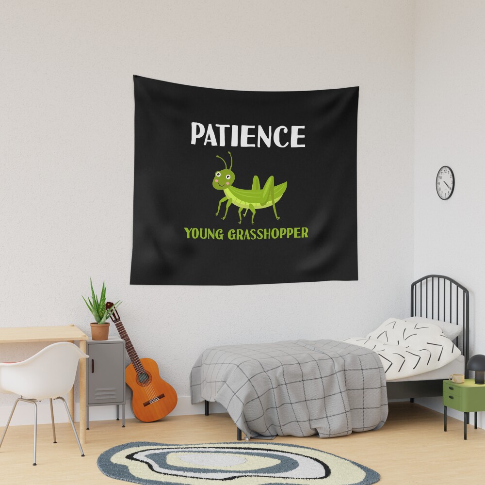 "Patience Young Grasshopper Funny Meme Kawaii Grasshoppers" Poster for ...