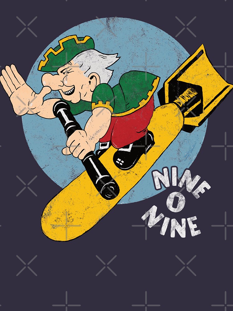 "Nine-O-Nine B-17 Nose Art" T-shirt for Sale by 909Apparel | Redbubble ...