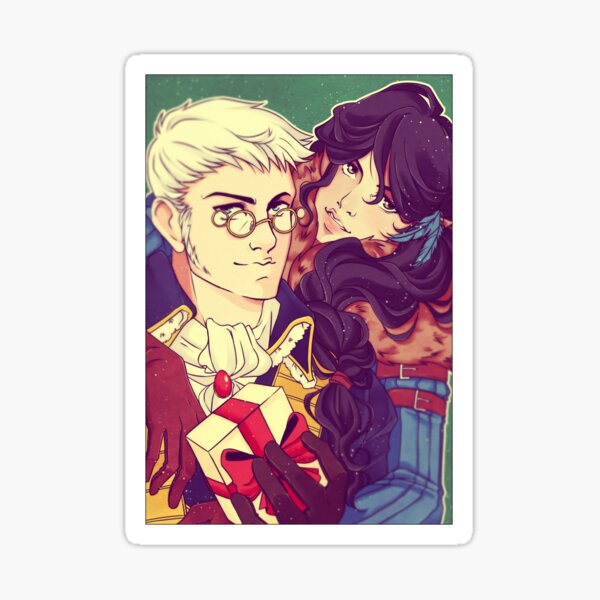 "Happy Holidays - Percy / Vex Version" Sticker by tatsumu | Redbubble