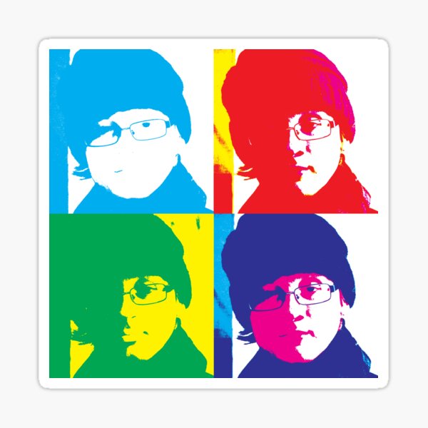 "Abstract Self Portrait" Sticker for Sale by connor-maitland | Redbubble
