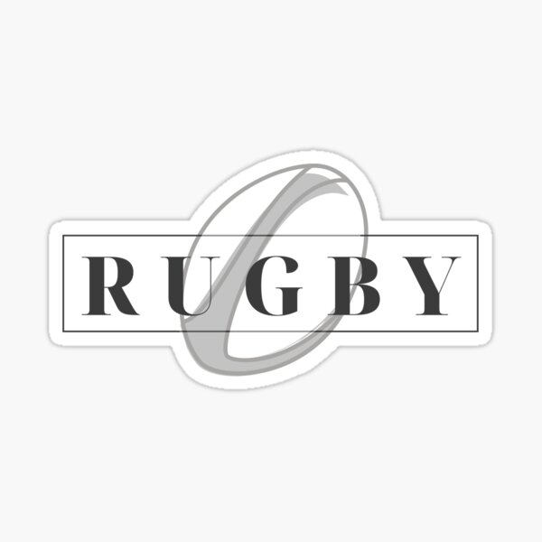 "Rugby" Sticker for Sale by Mack-Darkow | Redbubble