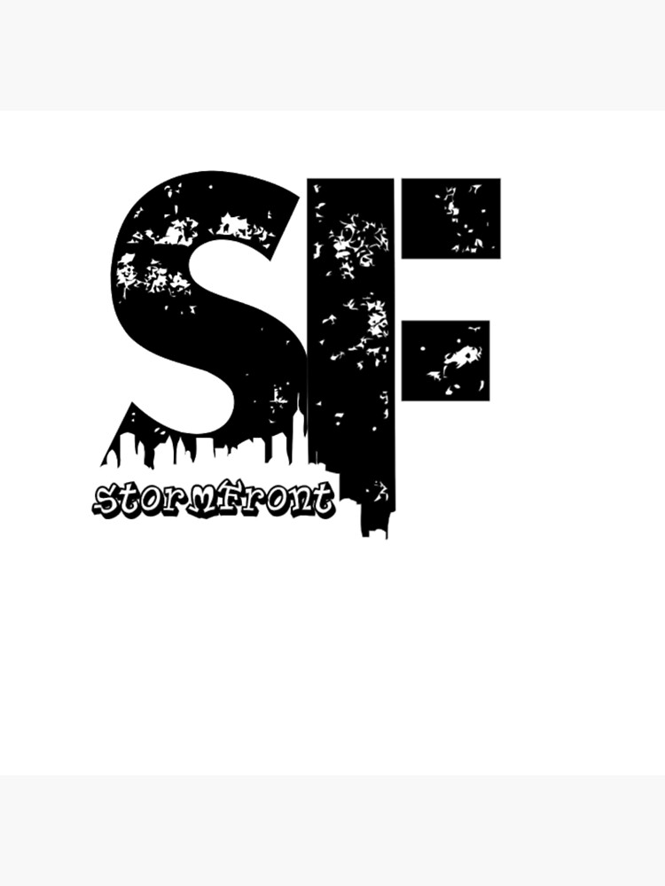 "Stormfront logo (black) " Poster for Sale by Waterwalker1 | Redbubble