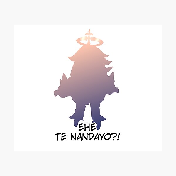 "Paimon Silhouette Ehe Te Nandayo " Photographic Print by Karucchi ...