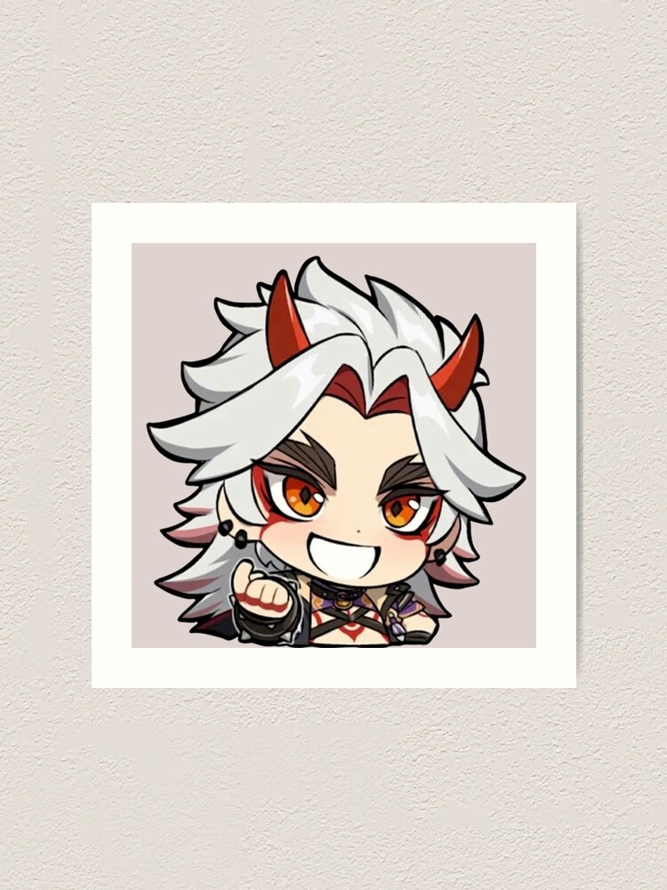"Chibi Itto - Genshin Impact" Art Print by persephonexx | Redbubble