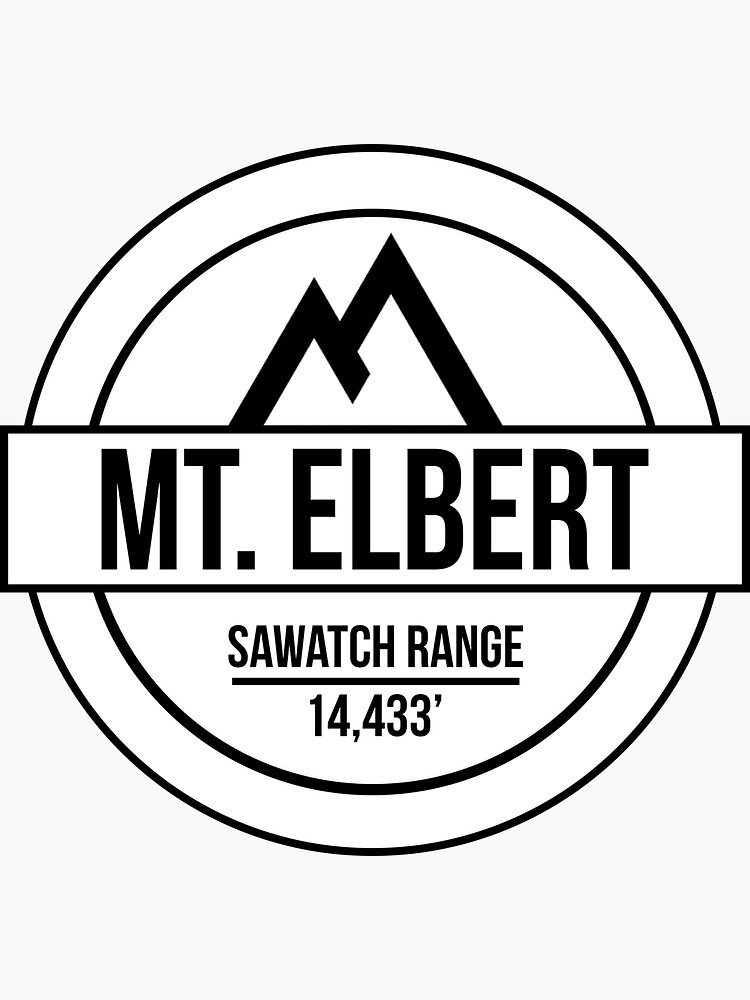 "Mount Elbert" Sticker by GASSYCAKES | Redbubble