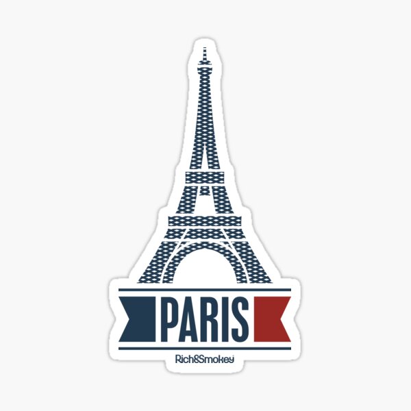 "Paris Eiffel Tower France" Sticker for Sale by etraveler | Redbubble