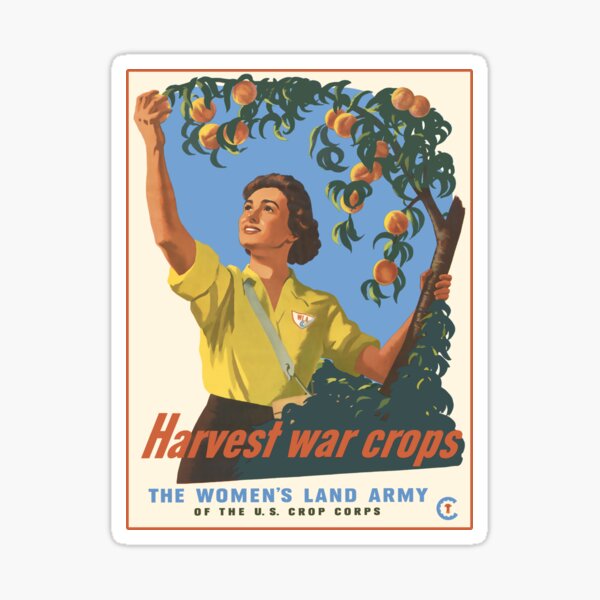 "Harvest War Crops" Sticker for Sale by SaintReclusia | Redbubble