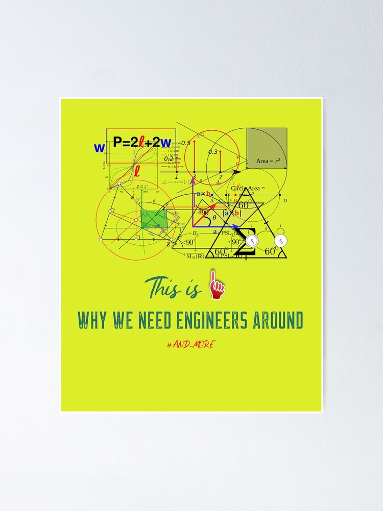 "Cool Design Why We Need Engineers Around" Poster for Sale by Smart ...