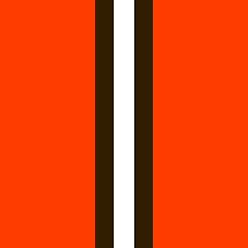 "Cleveland Browns Stripe, Cleveland Football Orange " Sticker for Sale ...