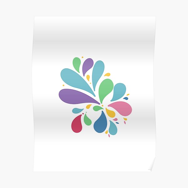 "Color Splash" Poster for Sale by GreedyAlgo | Redbubble