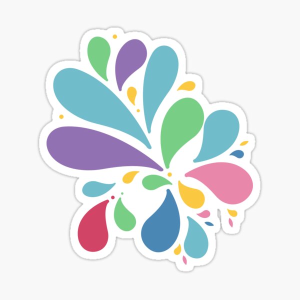 "Color Splash" Sticker for Sale by GreedyAlgo | Redbubble