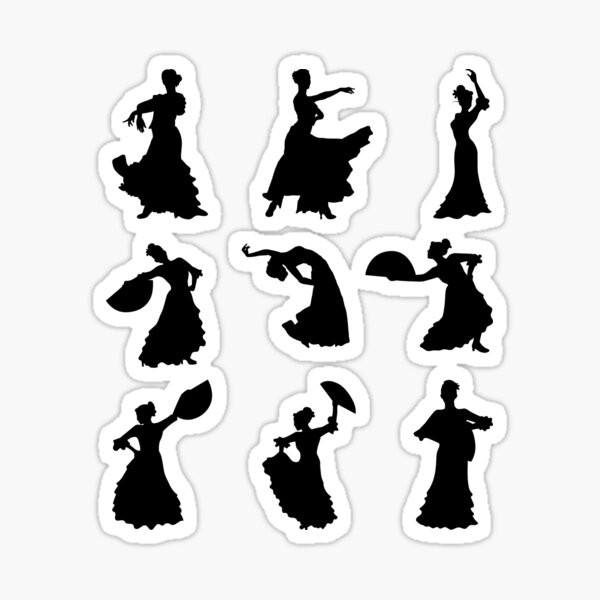" Flamenco dancers pack" Sticker for Sale by SkiniB | Redbubble