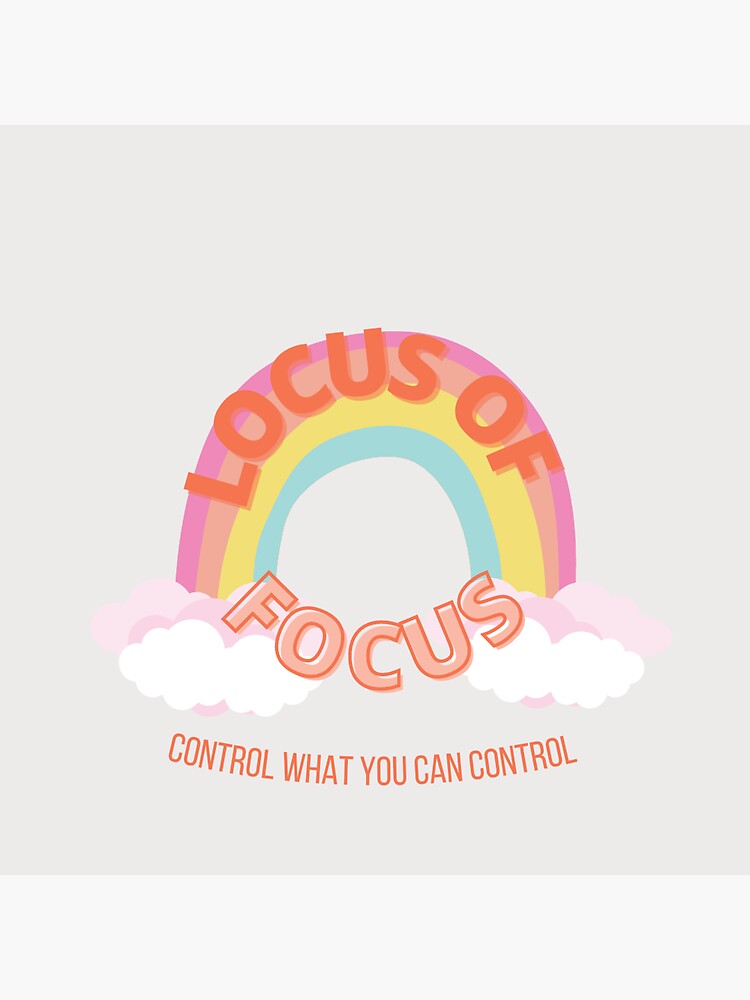 "Locus of Focus" Sticker by abbyvizenor | Redbubble