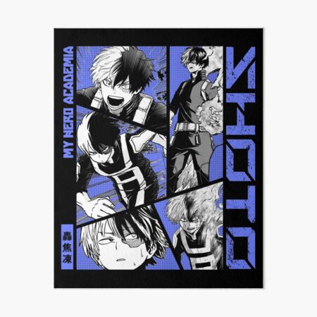 "Shoto Todoroki - My Hero Academia Manga Panel" Art Board Print by ...