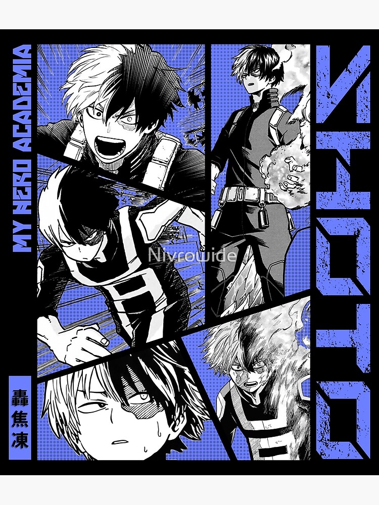 "Shoto Todoroki - My Hero Academia Manga Panel" Art Print by Nivrowide ...