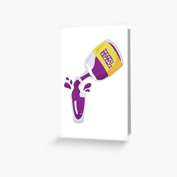 "Purple Drank Cartoon / Purple Drink / Cool Lean Cartoon" Greeting Card ...