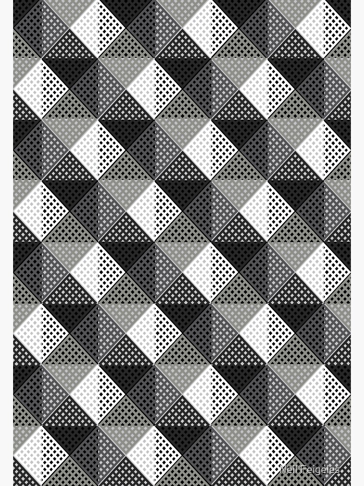 "Angled Checkerboard Quilt Pattern no. 24" Sticker by NeilFeigeles ...