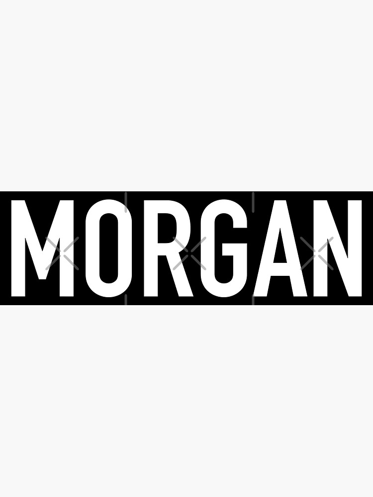 "Morgan." Sticker for Sale by brenda-lee | Redbubble