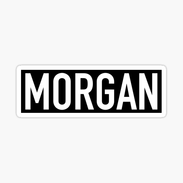 "Morgan." Sticker for Sale by brenda-lee | Redbubble
